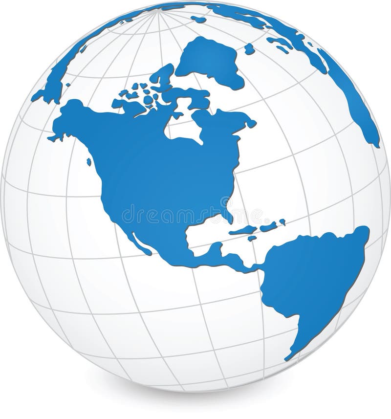 World Map and Globe Detail Vector Illustration. Stock Vector ...