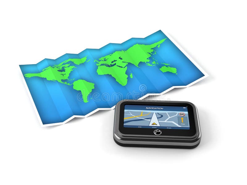 Gps world map background stock vector. Illustration of communication ...