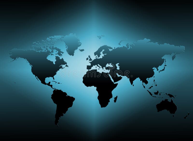 World Map. Graph Illustration Stock Illustration - Illustration of ...