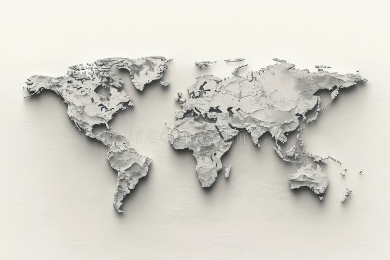 World Map Vector Gray
