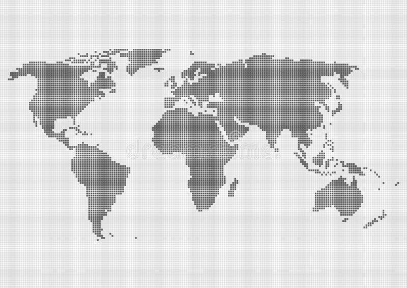 Illustration of a World Map. People and the Earth. Mark or Logo Design ...