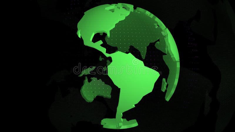 World Map Green Color Transparent Stock Footage - Video of color, world ...