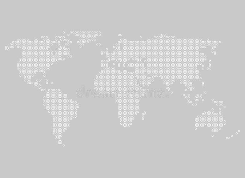 World Map Grey Dots Stock Illustrations – 1,158 World Map Grey Dots ...