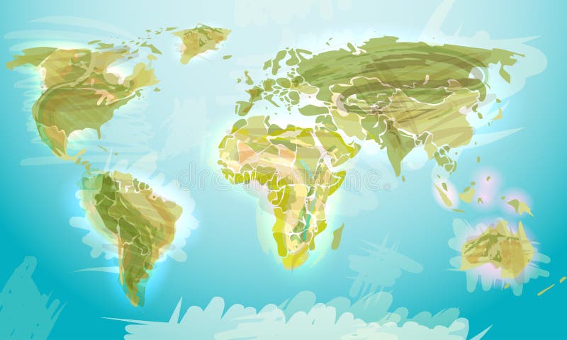 World map grunge style stock vector. Illustration of background - 62106353