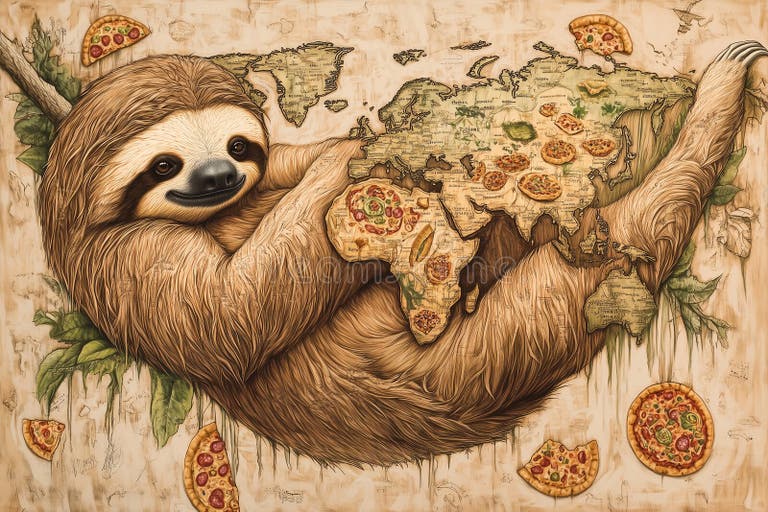 Sloth Habitat Map Wild Stock Photos - Free & Royalty-Free Stock Photos ...