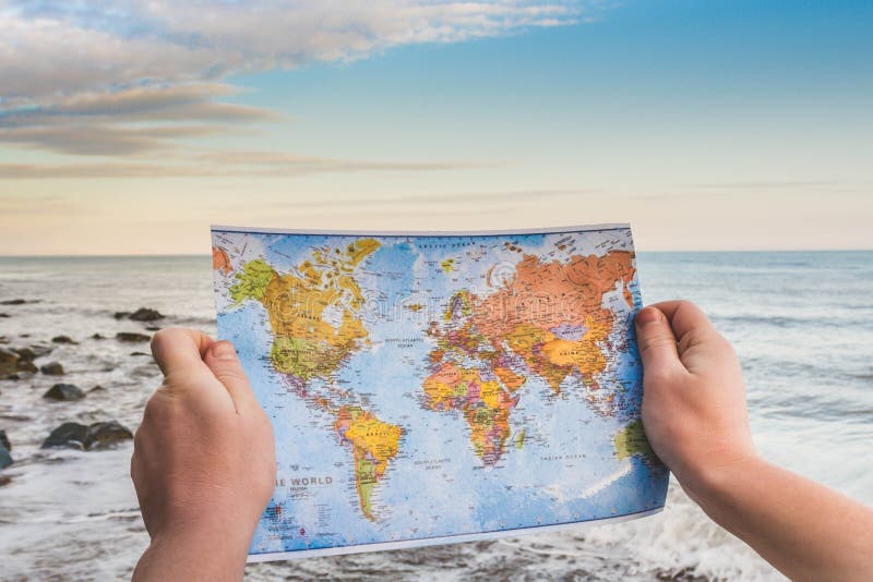 World map in hands 3 stock image. Image of environmental - 119106755
