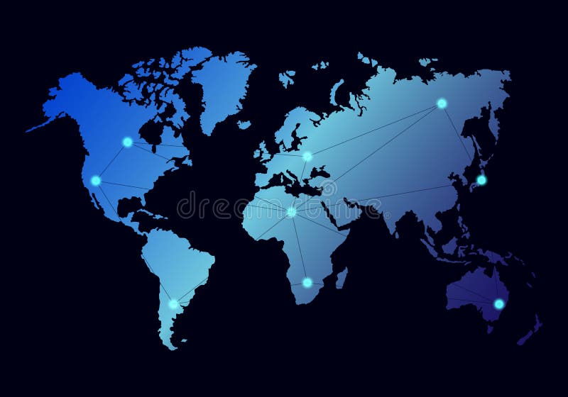 Hi Tech World Map Stock Illustrations – 1,060 Hi Tech World Map Stock ...