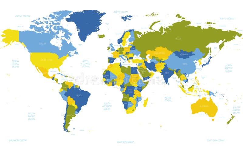 Colorful World Political Map Labeling Stock Illustrations – 413 ... Colorful World Political Map Labeling Stock Illustrations – 413 ...
