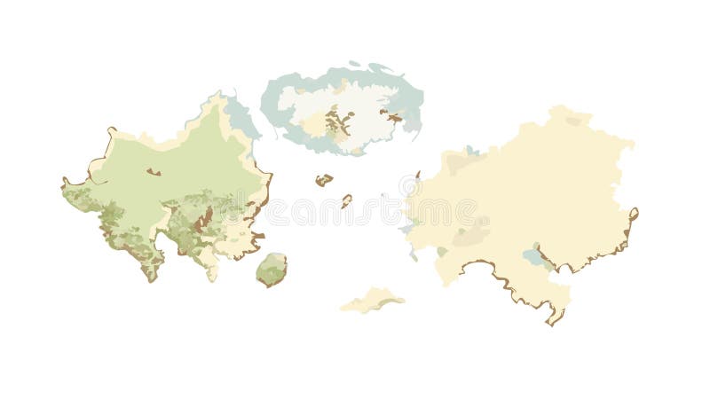 World Map with Highlighted Areas, Symbolizing Global Reach and Focus ...