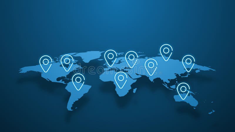 7+ Global locations map Free Stock Photos - StockFreeImages