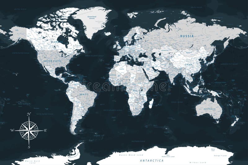 World Map - Highly Detailed Vector Map of the World. Ideally for the ...