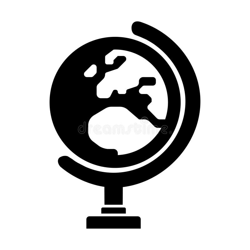 World Map Icon stock vector. Illustration of education - 250344882