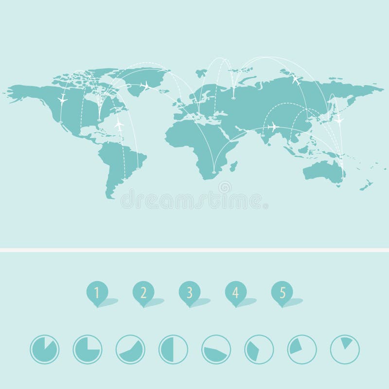 World Map Icon Great for Any Use. Vector EPS10 Stock Vector ...