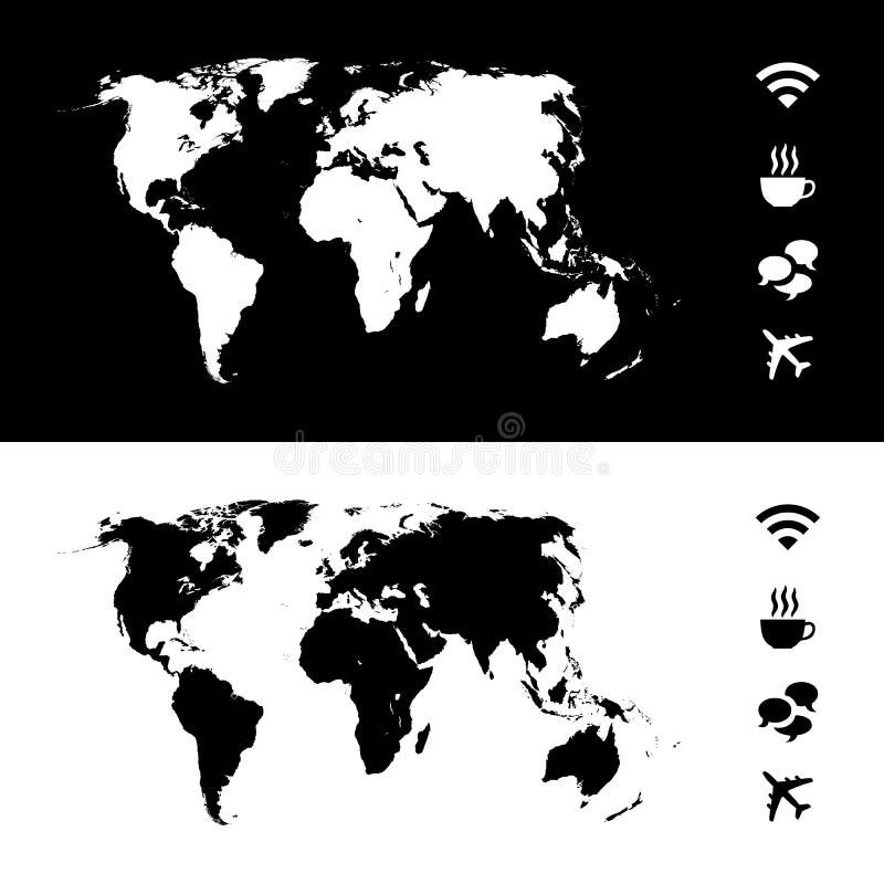 World Map Icon Great for Any Use. Vector EPS10 Stock Vector ...
