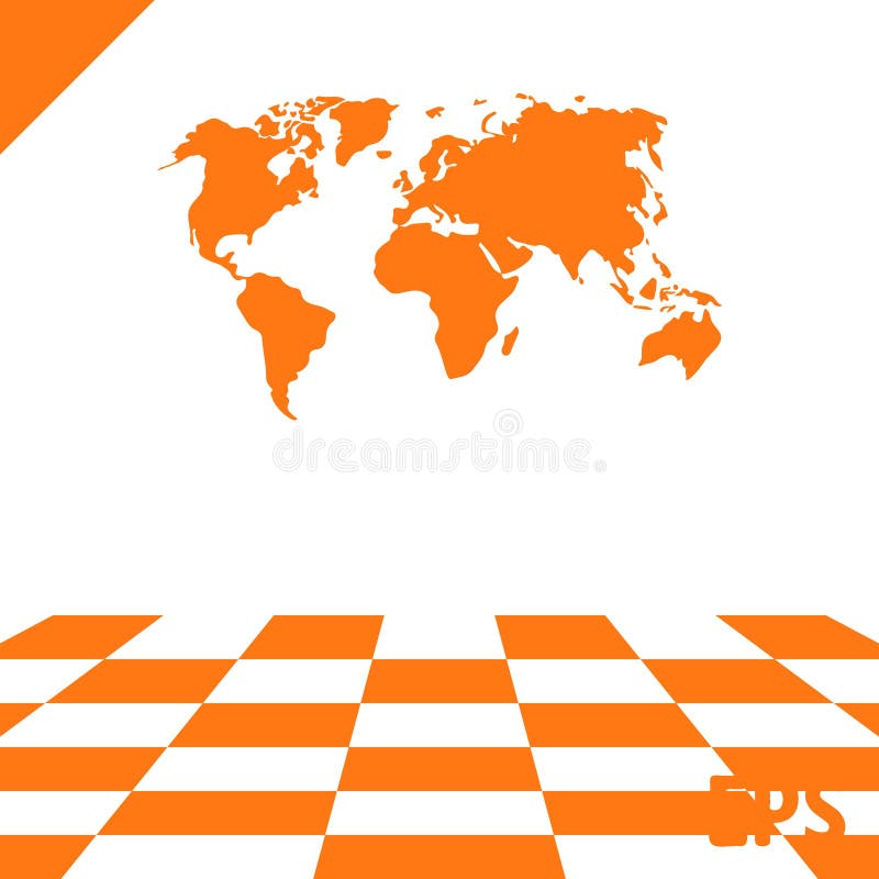 World Map Icon Stock Vector Illustration Flat Design Stock Vector ...