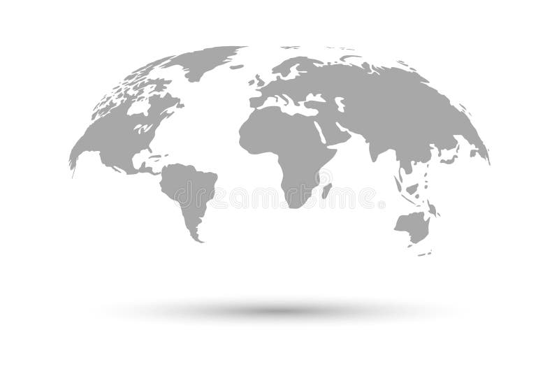 World Map Icon. Vector Illustration Stock Illustration - Illustration ...