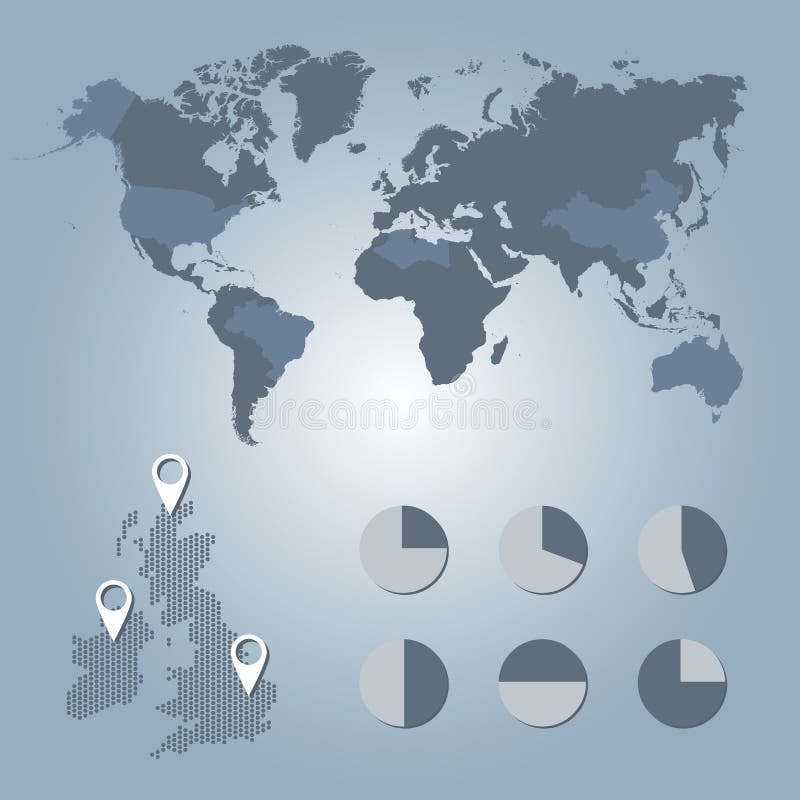 World Map Icons Set Great for Any Use. Vector EPS10 Stock Vector ...