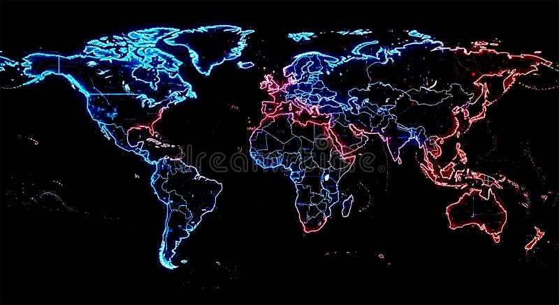 World Map Red Black Stock Illustrations – 13,939 World Map Red Black ...