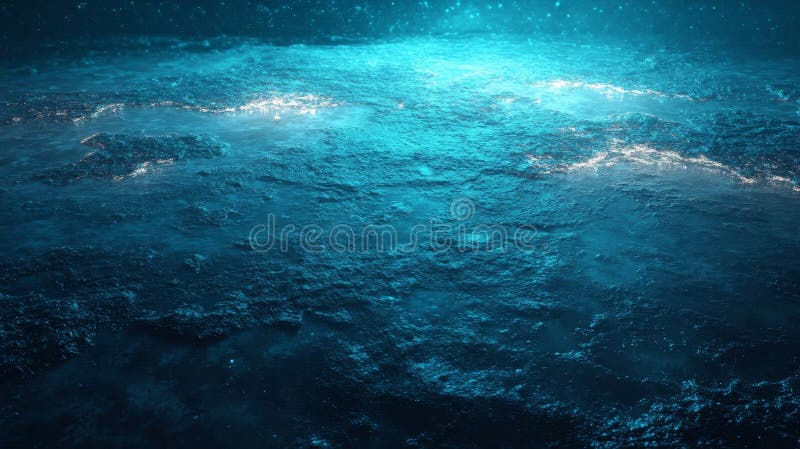 A World Map Illustrated Digitally on a Dark Blue Backdrop with ...