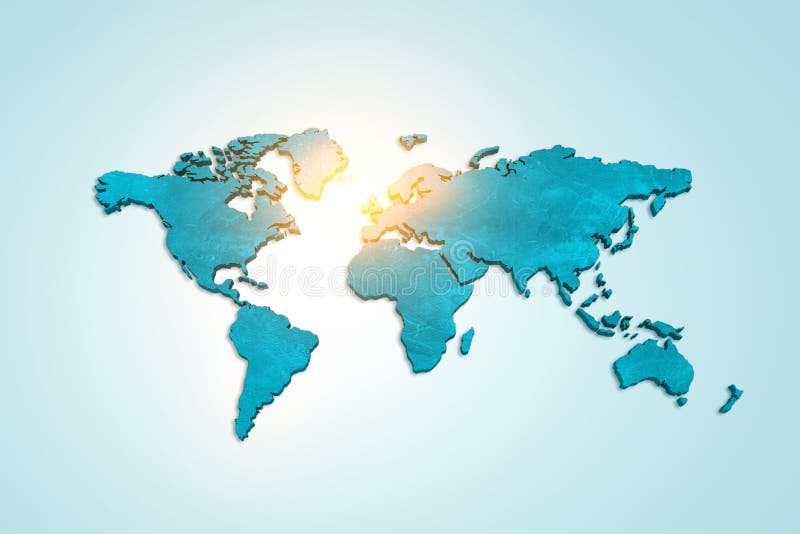 World Map Image. . Mixed Media Stock Illustration - Illustration of ...