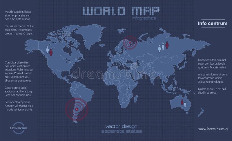 Infographics blue stock vector. Illustration of number - 31255222
