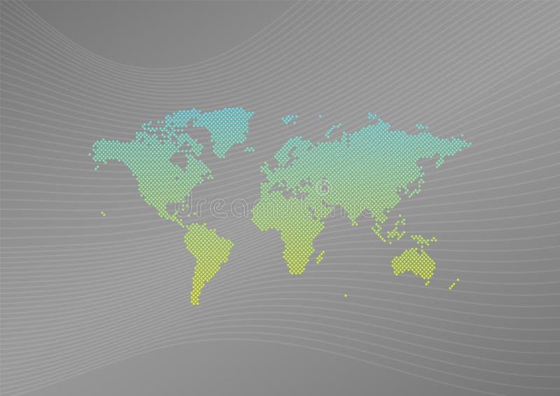 World Map Infographic Symbol. Vector Layout in A4 Size. Design Element ...