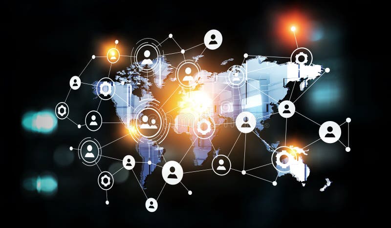 Concept of Global Networking Stock Illustration - Illustration of ...