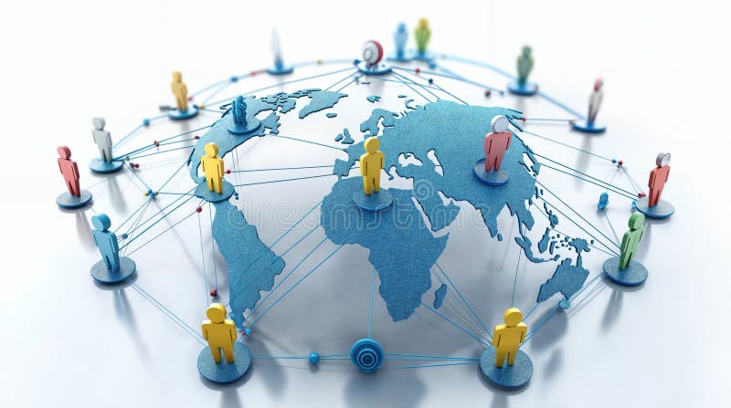 World Map with Interconnected Lines Representing a Global Network Stock ... World Map with Interconnected Lines Representing a Global Network Stock ...