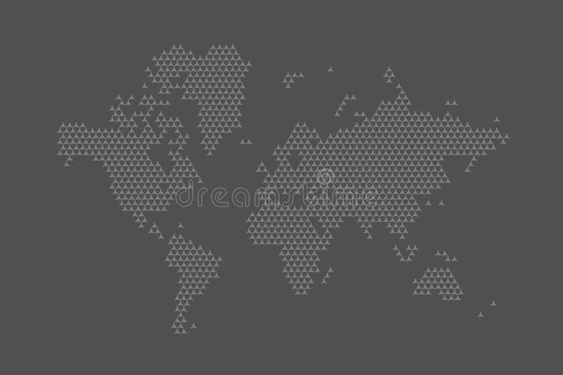 (World Map Isolated on Gray Background. Earth Template for Back Wall ...