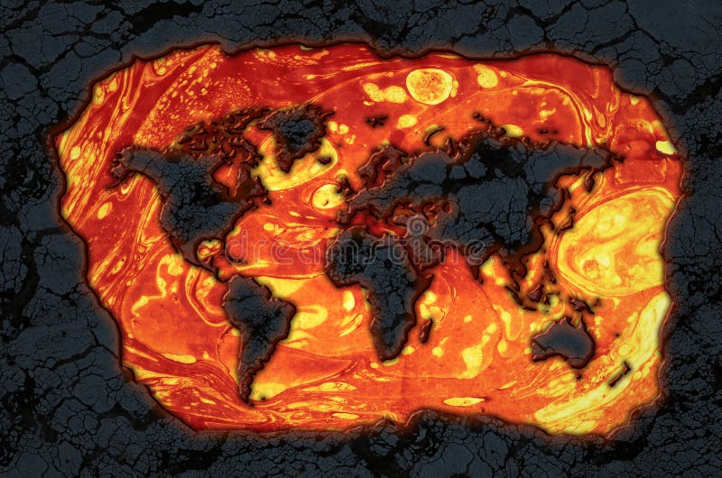 World map from lava stone stock image. Image of cracked - 47950601