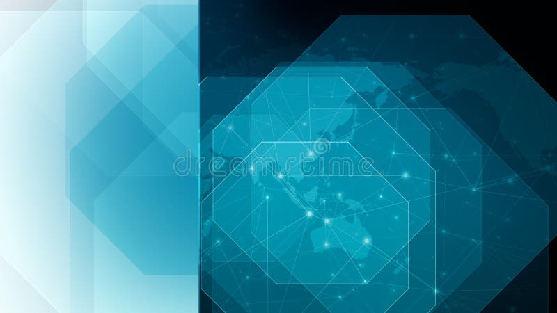 World Map Layout with Connected Dots and Clear Space for Text, Simple ...