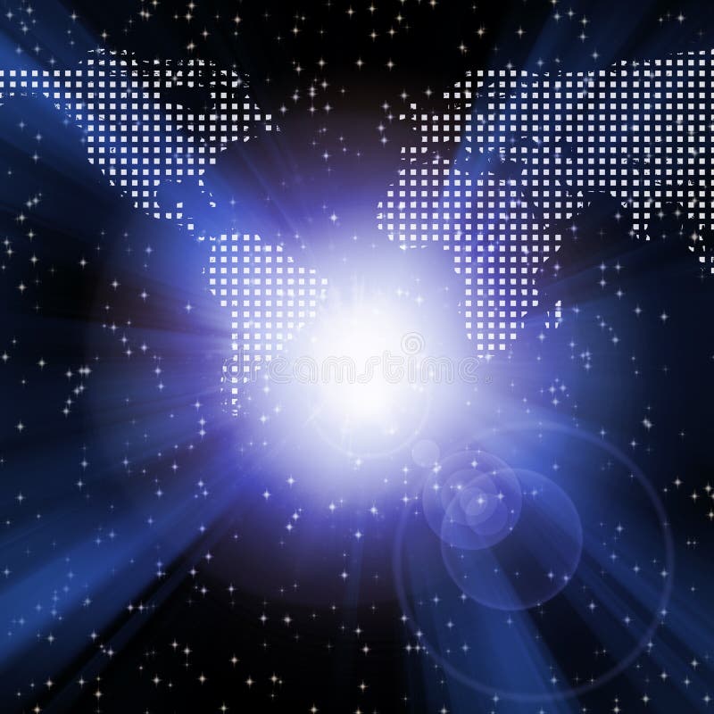 World map light stock illustration. Illustration of hitech - 30399107