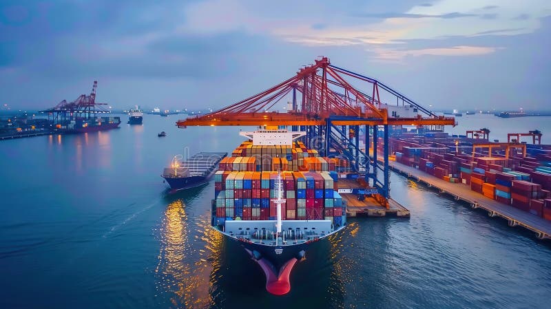 World Map with Logistic Network Distribution on Background. Logistic ...