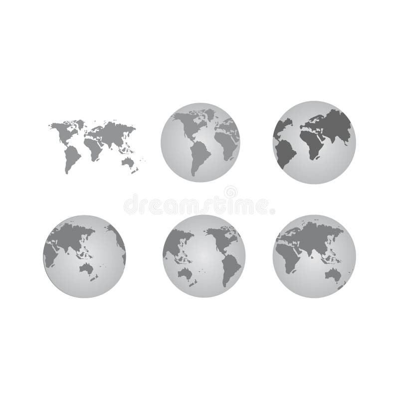 World map logo stock vector. Illustration of icon, earth - 196374895