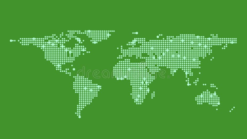 World Map Made of Dots a Creative Global Representation Stock Video ...