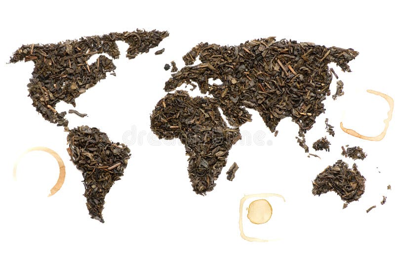 World map made of tea stock photo. Image of australia - 34808514