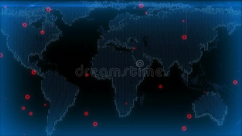 World map stock footage. Video of loopable, europe, communications ...