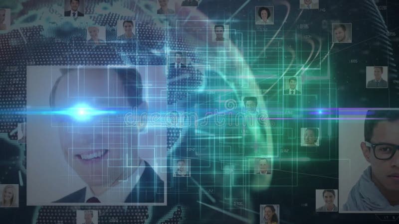 On World Map Materializing Grid Emerging Beam Sweeping Highlighting ...