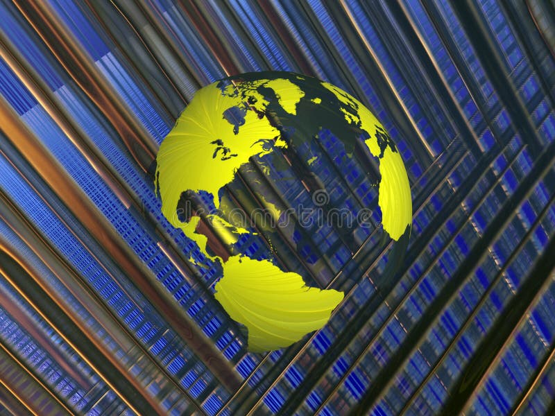 Thermal World Map stock vector. Illustration of thermal - 6755734