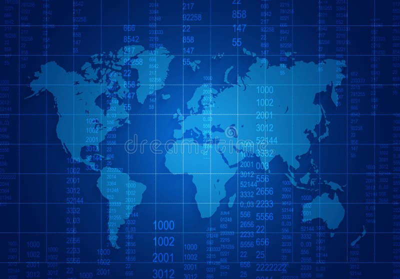 World Map Numbers Located Blue Stock Illustrations – 2 World Map ...