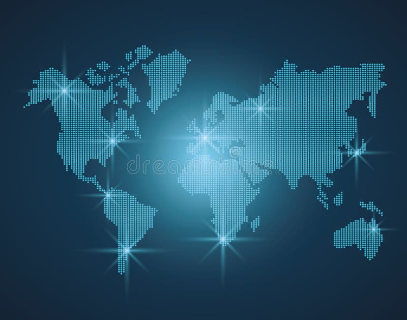 World map modern stock vector. Illustration of global - 125554527