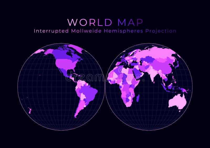 Interrupted Map Projection Stock Illustrations – 259 Interrupted Map ...