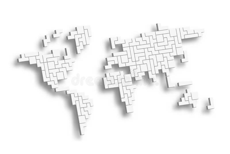 World Map Blocks Stock Illustrations – 317 World Map Blocks Stock ...