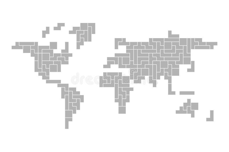 World Map Blocks Stock Illustrations – 317 World Map Blocks Stock Illustrations, Vectors ...