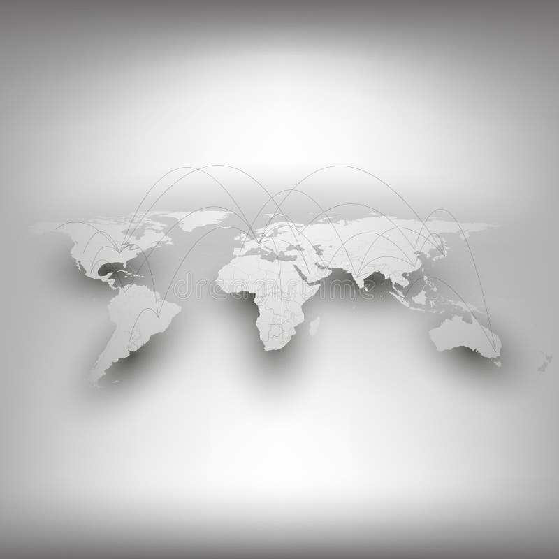 World Map, Network Connection Concept. Infographic Stock Vector ... World Map, Network Connection Concept. Infographic Stock Vector ...