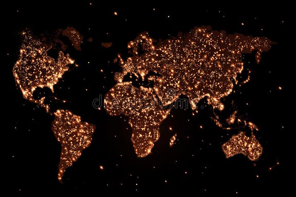 Night World Map Stock Illustrations – 51,788 Night World Map Stock ...
