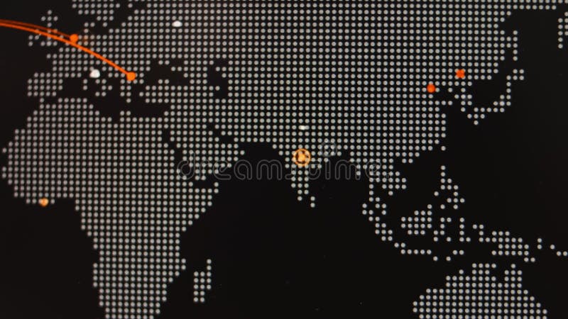 World Map of Number of Gadgets and Computers Infected with Virus ...