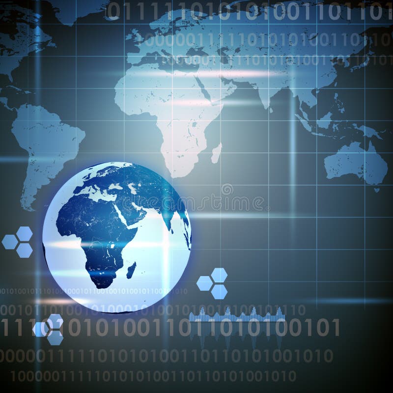 World map with numbers stock illustration. Illustration of work - 68442276