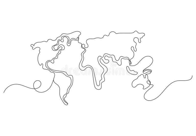 World Map Line Vector Stock Illustrations – 123,622 World Map Line Vector Stock Illustrations ...