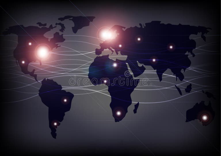 Fiber World Map Stock Illustrations – 1,024 Fiber World Map Stock ...